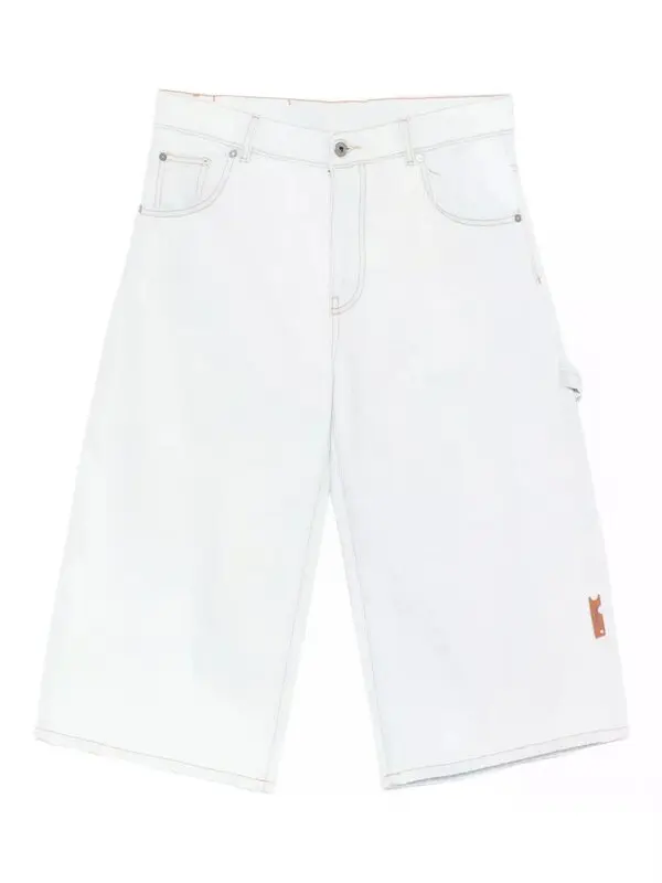 Off-White Five-pocket Denim Shorts - Blue