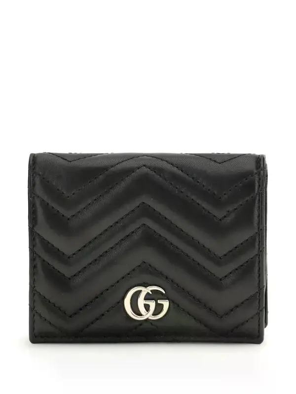 Gucci Gg Marmont Card Case Wallet - Black