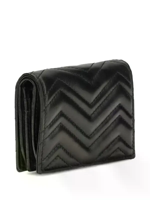 Gucci Gg Marmont Card Case Wallet - Black