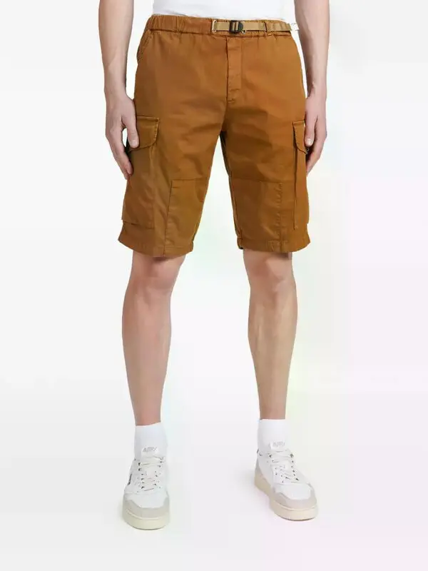 WHITE SAND Belted Cargo Shorts