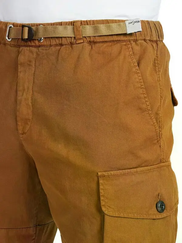 WHITE SAND Belted Cargo Shorts