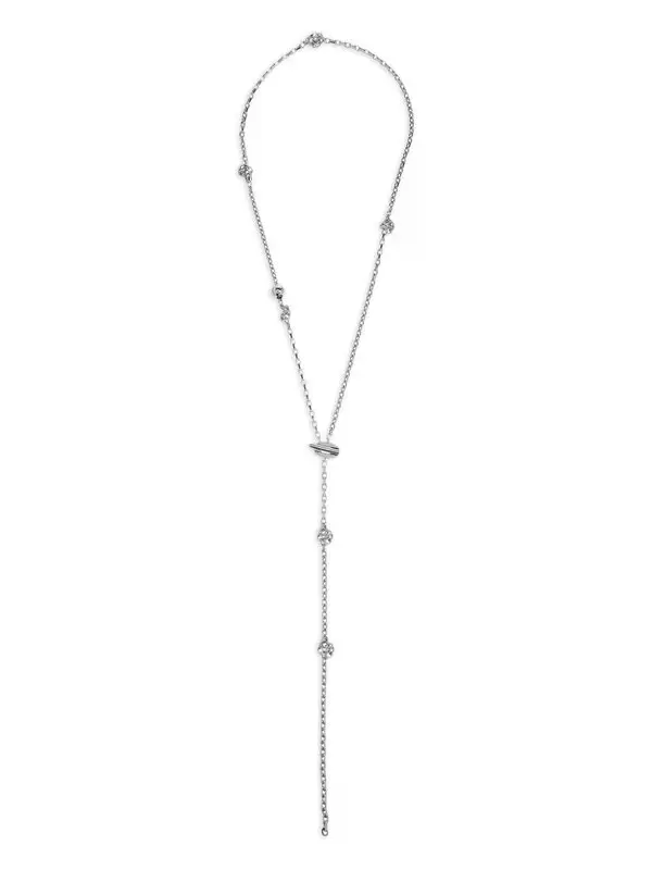 JIL SANDER Knot-details Chain Necklace - Silver