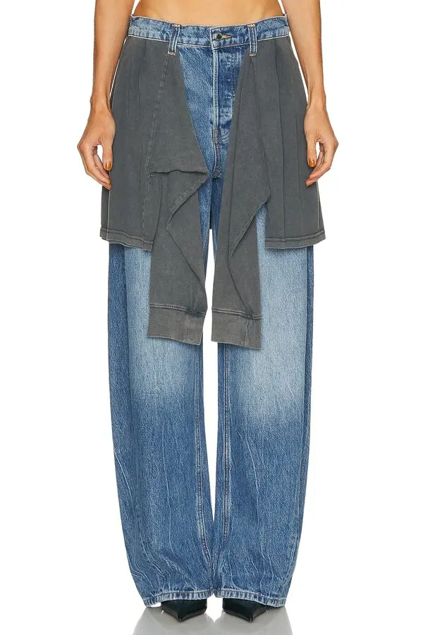 Alexander Wang Pre-styled Straight Leg - Vintage Marbled Blue