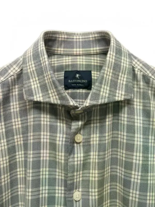 BASTONCINO Plaid Shirt - Grey