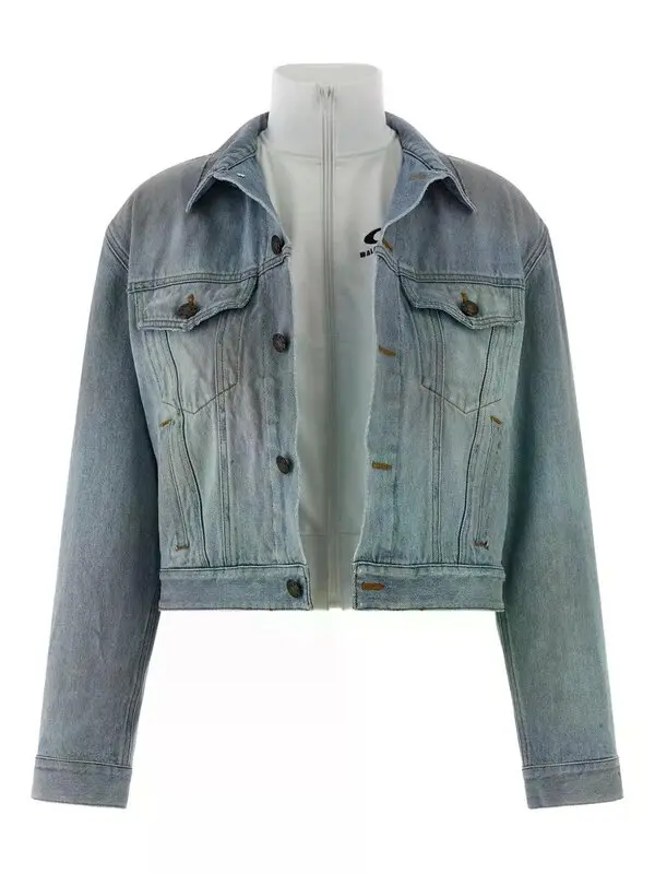 Balenciaga Stonewashed Double-layer Jacket