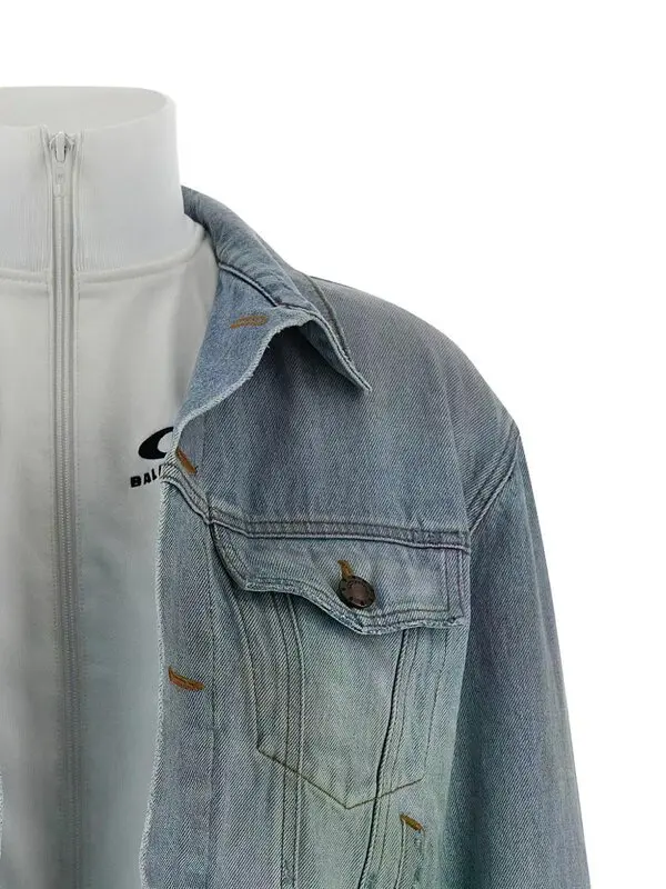 Balenciaga Stonewashed Double-layer Jacket