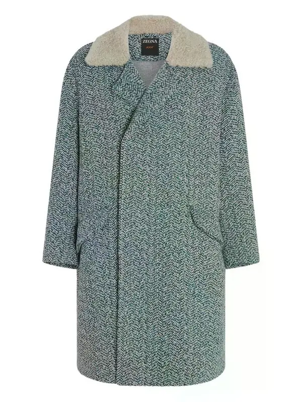 Zegna Herringbone Overcoat