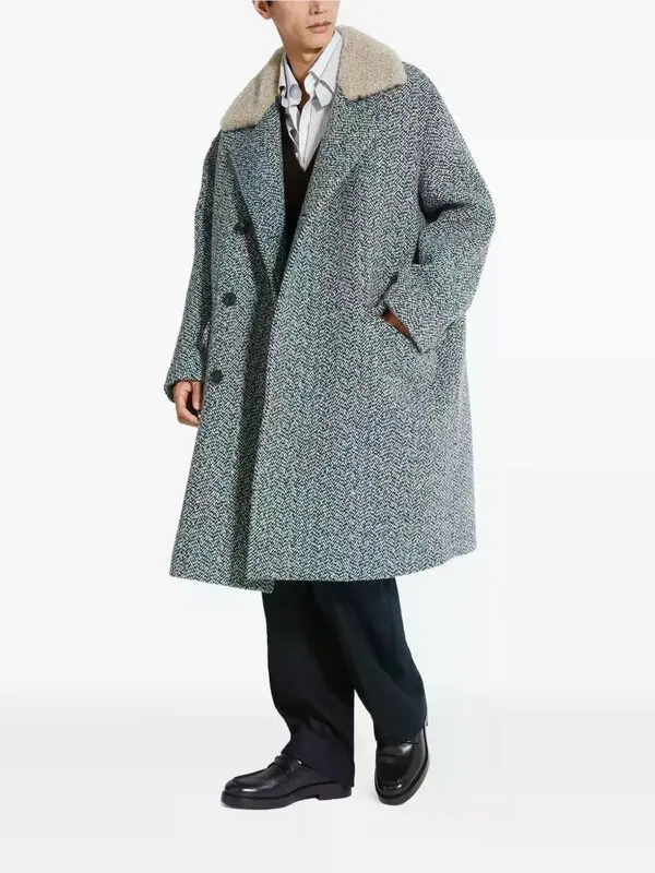 Zegna Herringbone Overcoat