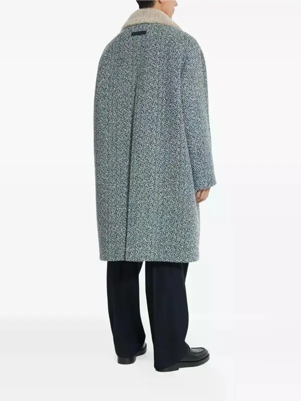 Zegna Herringbone Overcoat