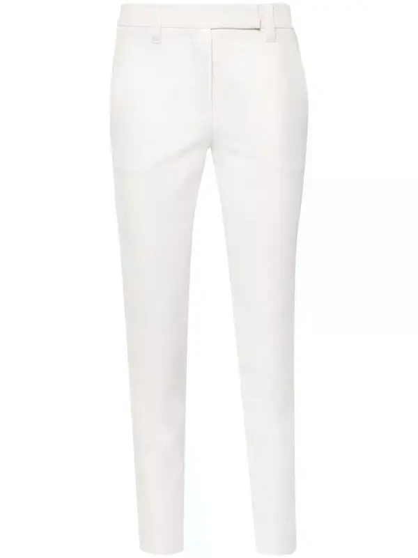 Brunello Cucinelli Slim-fit Cropped Cotton Trousers