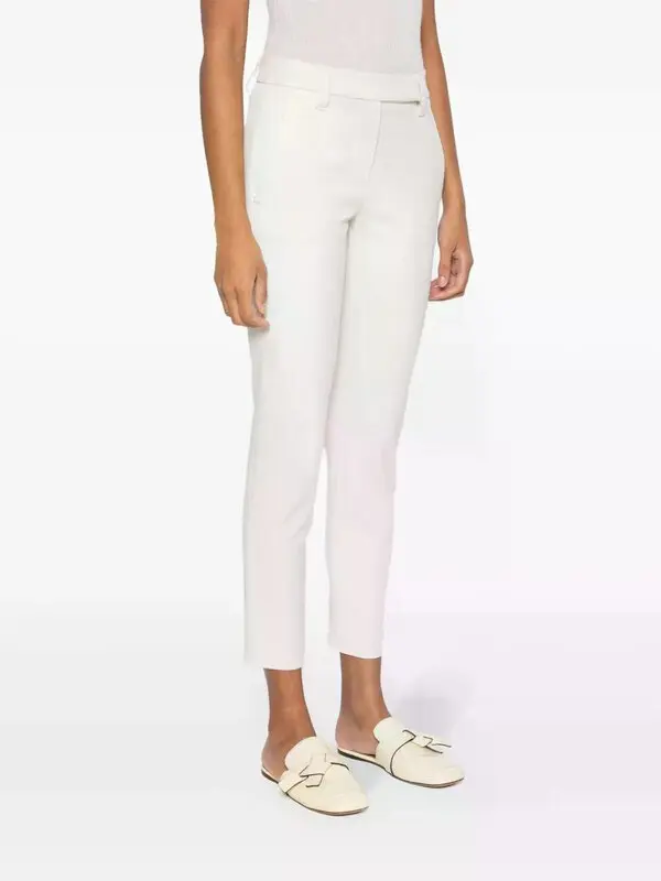 Brunello Cucinelli Slim-fit Cropped Cotton Trousers
