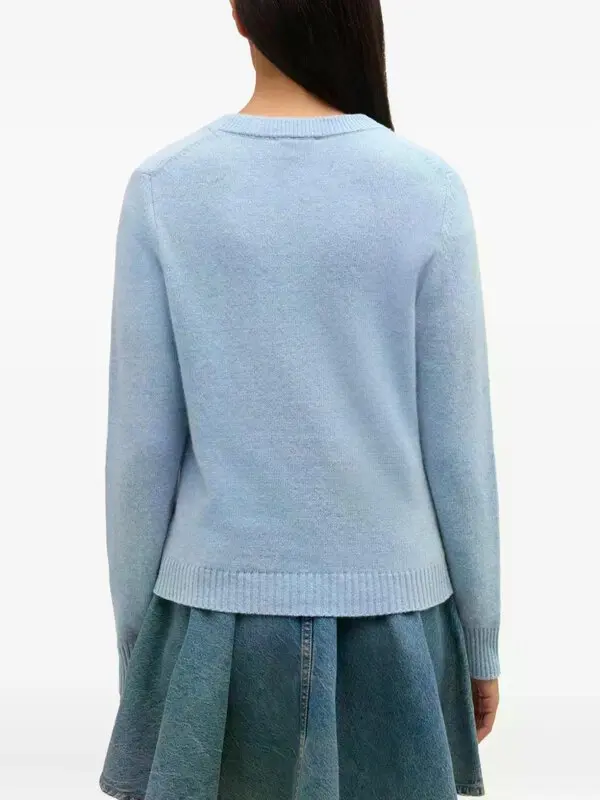 GANNI Teddy Graphic Crew Neck Sweater
