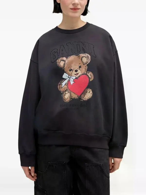 GANNI Teddy Bear Graphic Sweatshirt