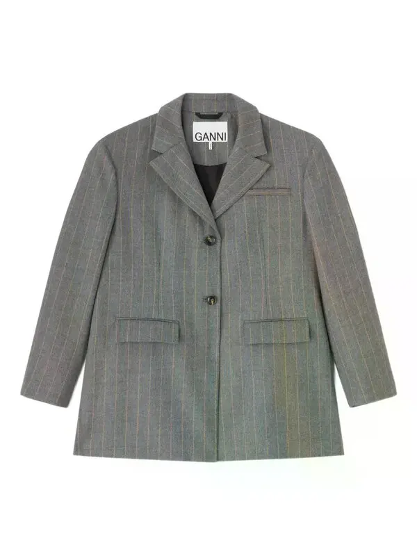 GANNI Pinstripe Blazer