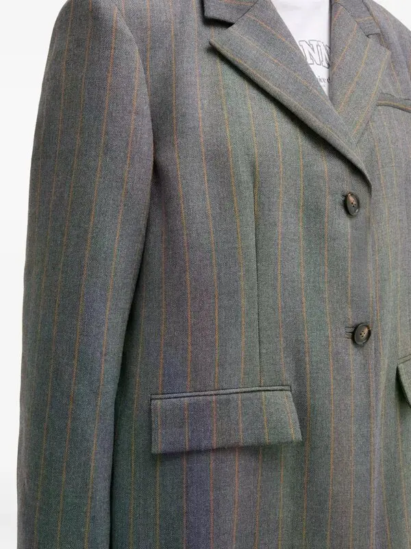 GANNI Pinstripe Blazer