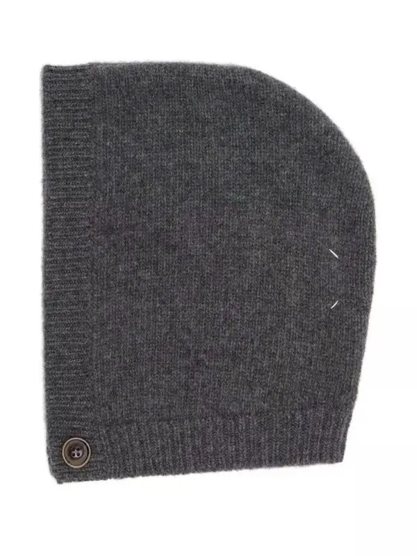 MAISON MARGIELA Button Wool Cap - Grey
