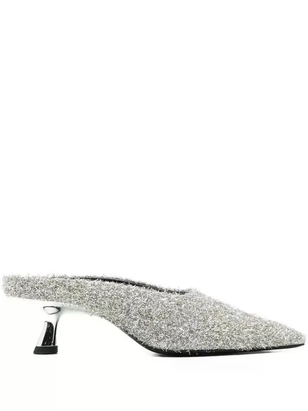SIMONMILLER 55mm Pointed-toe Heeled Mules