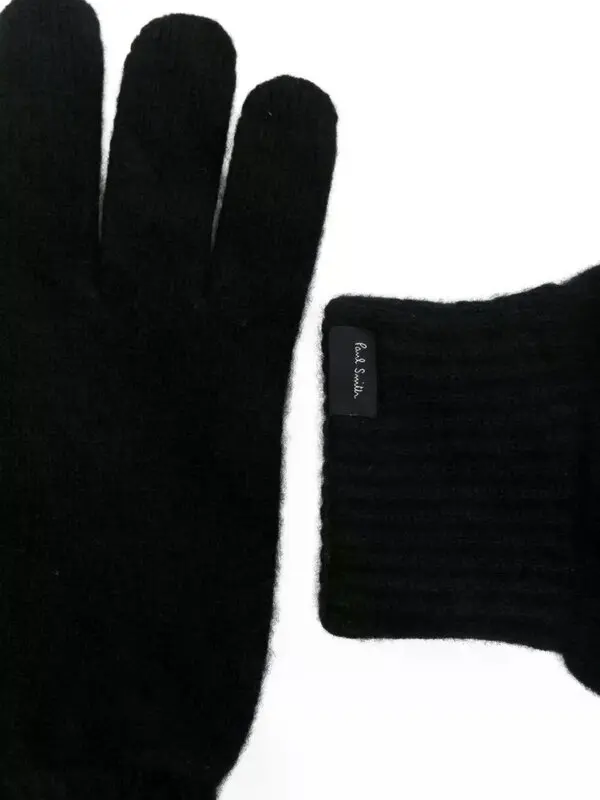 Paul Smith Ribbed-trim Gloves
