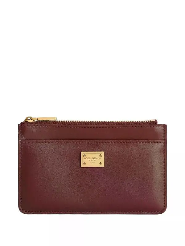 Dolce & Gabbana Plongé Calfskin Card Holder - Red