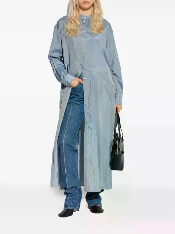 JIL SANDER Side-slit Shirt Dress - Blue