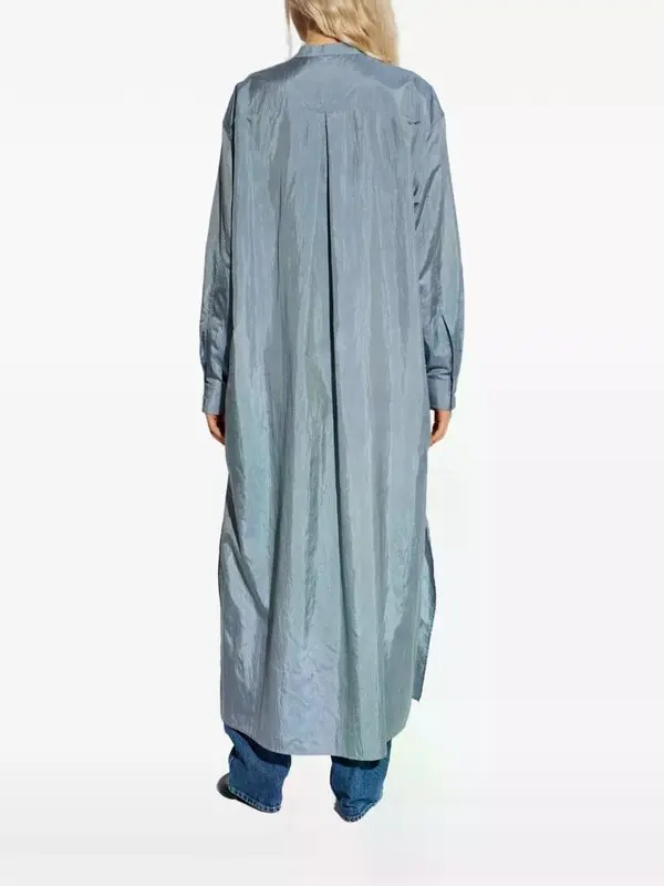 JIL SANDER Side-slit Shirt Dress - Blue