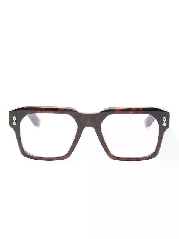 AKONI Pegasus Square-frame Glasses - Brown