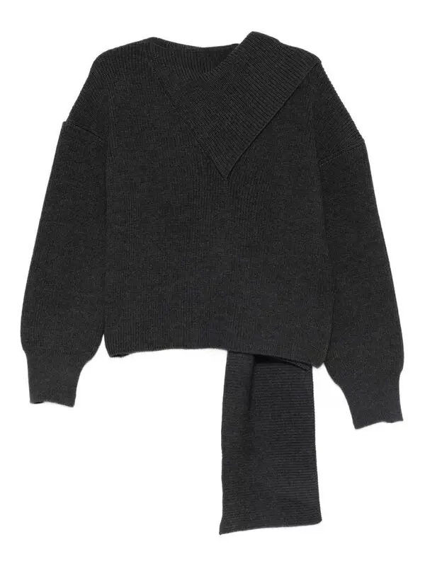 Erika Cavallini Scarf-detailed Sweater