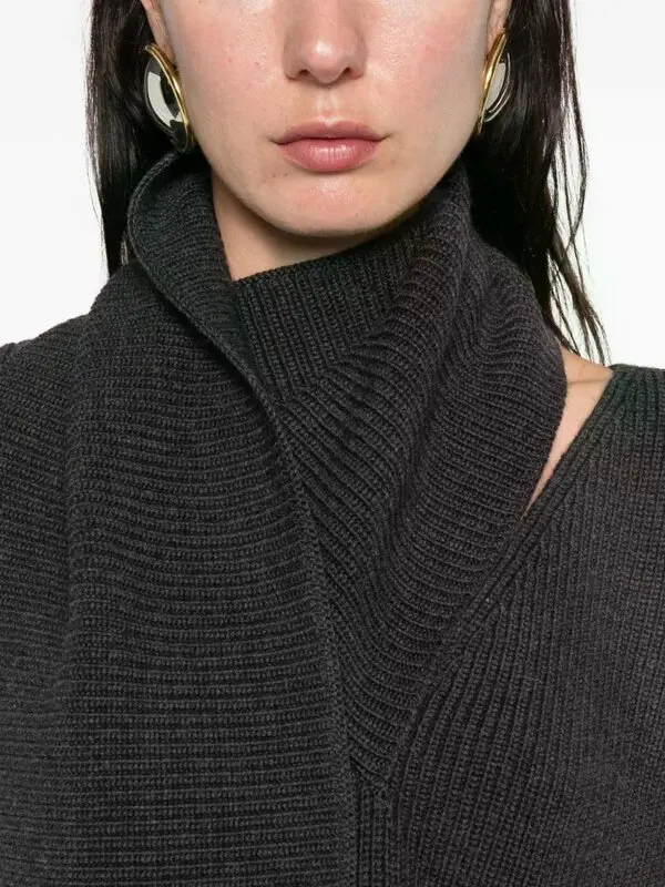 Erika Cavallini Scarf-detailed Sweater
