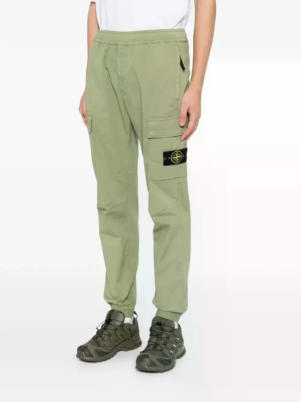 Stone Island Tapered Cargo Pants - Green