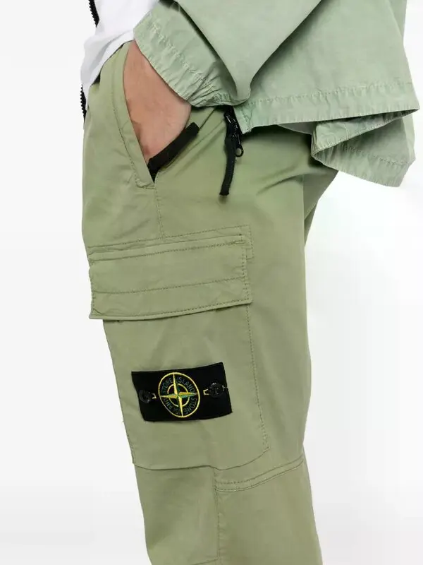 Stone Island Tapered Cargo Pants - Green
