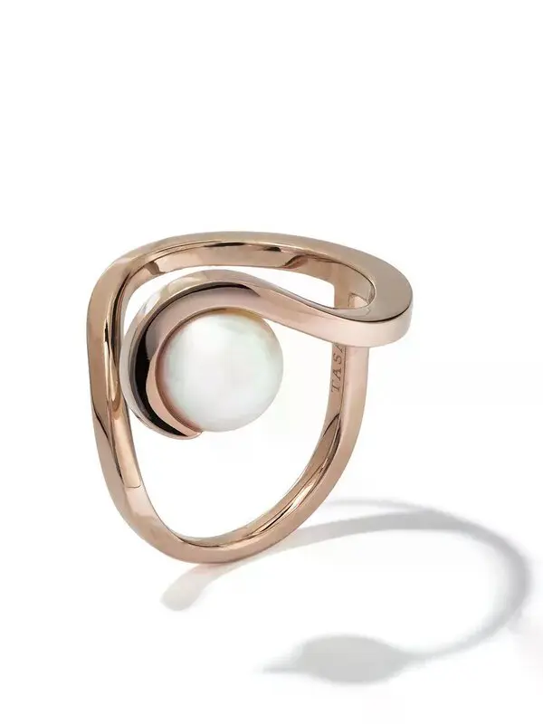 TASAKI 18kt Rose Gold Akoya Pearl Atelier Aurora Ring - Silver