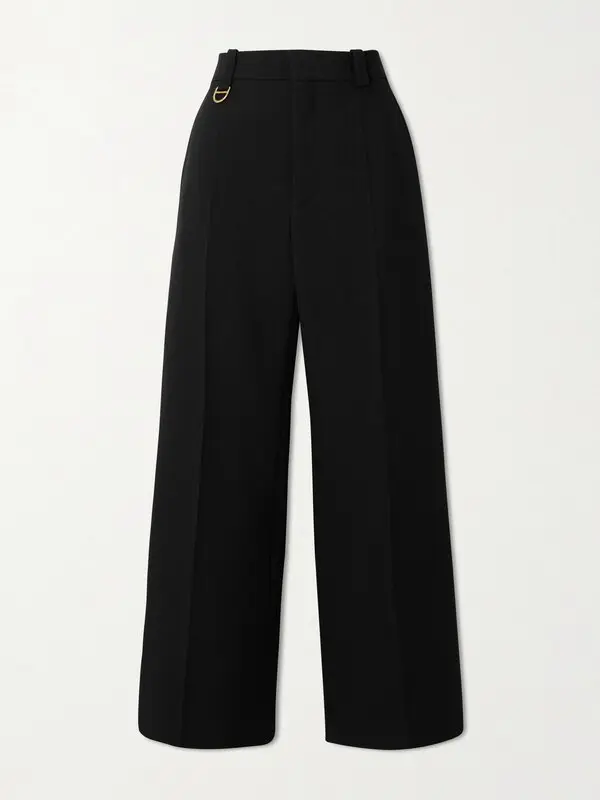 Chloé Wool-crepe Straight-leg Pants