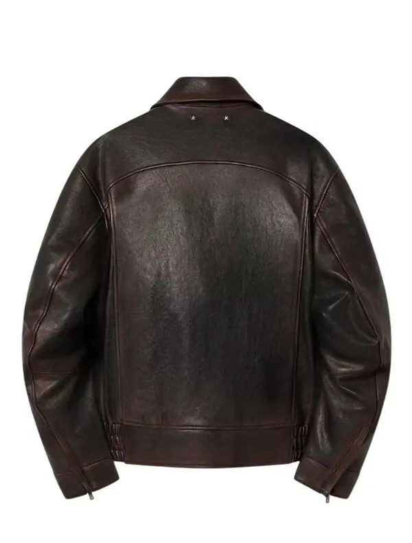 Golden Goose Collared Leather Jacket
