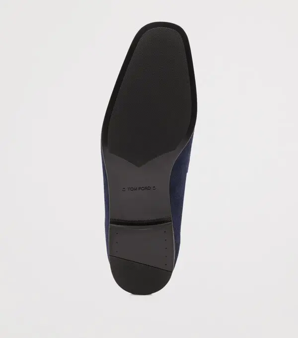 TOM FORD Suede Loafers - Blue