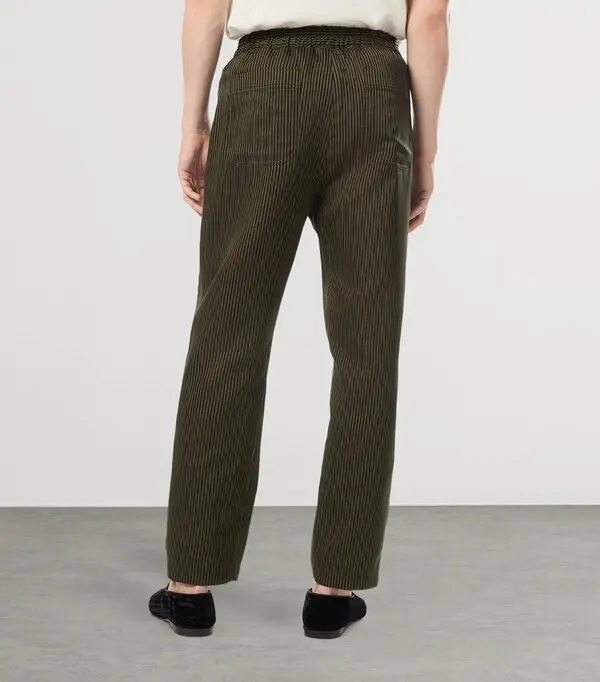 TOM FORD Cotton-silk Stripe Tailored Trousers