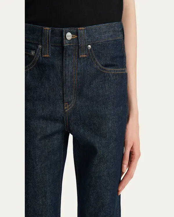 Khaite Farley Mid-rise Straight-leg Jeans