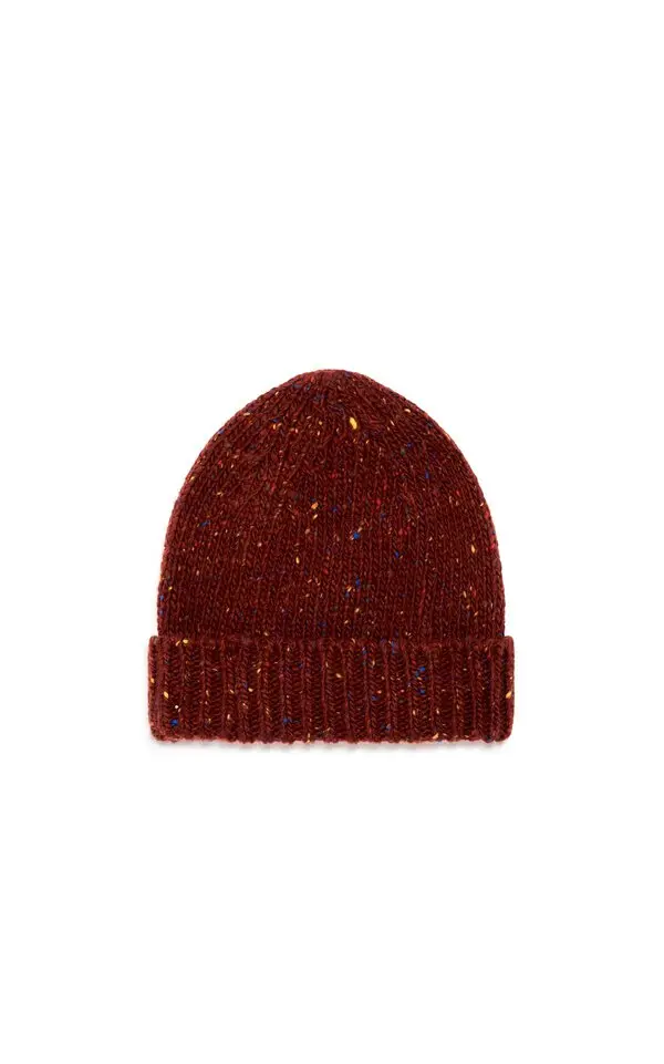 Gabriela Hearst Hailsham Knit Beanie - Burnt Sienna Multi