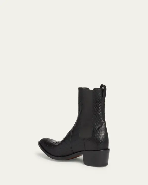 TOM FORD Python-embossed Leather Boots