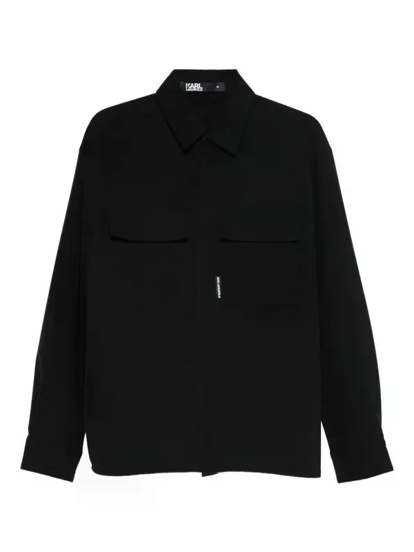 Karl Lagerfeld Chest-pockets Shirt - Black