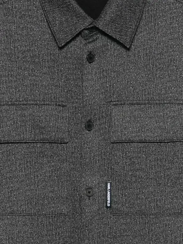 Karl Lagerfeld Chest-pockets Shirt - Black