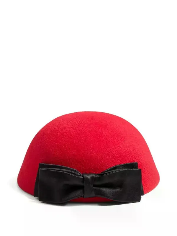 Valentino Garavani Vlogo Signature Bow-detail Hat - Red