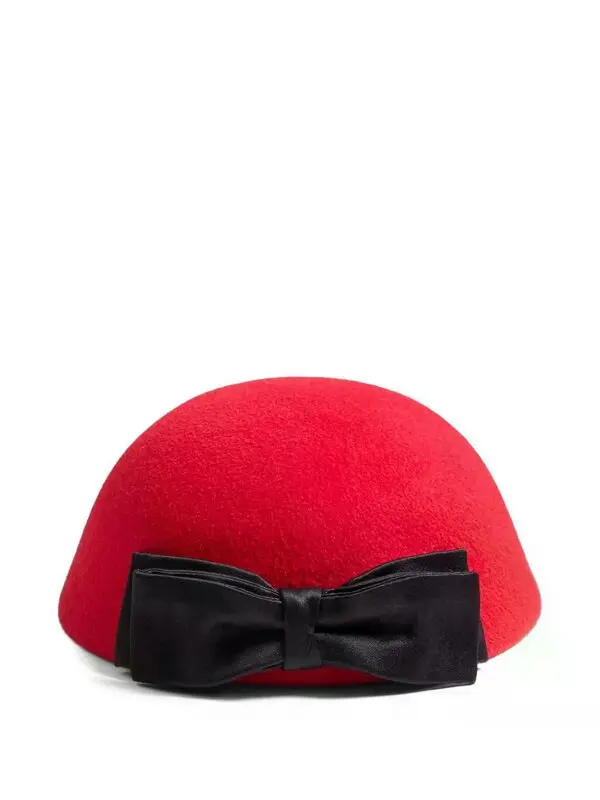 Valentino Garavani Vlogo Signature Lapin-fabric Hat - Red