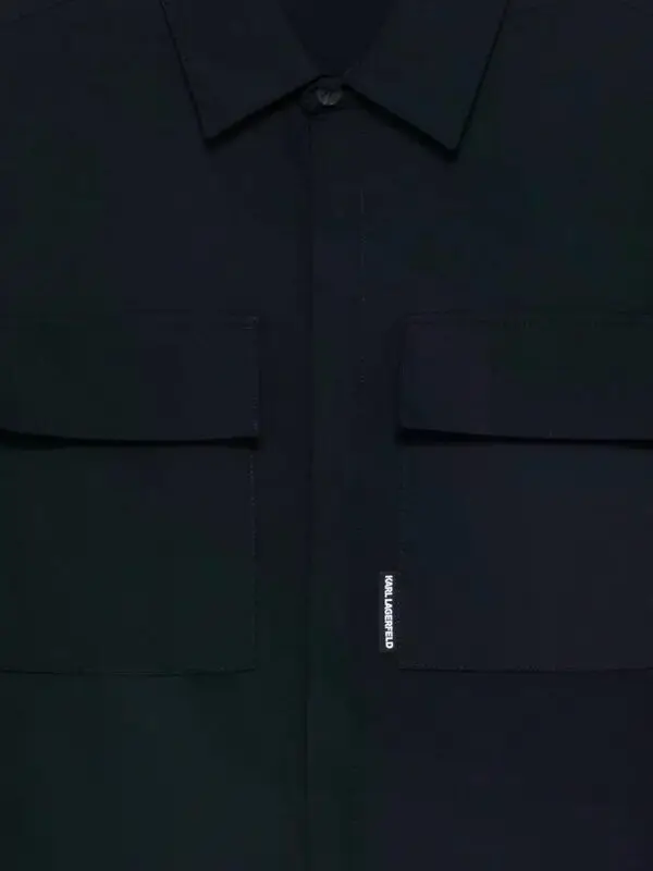 Karl Lagerfeld Chest-pockets Shirt - Blue