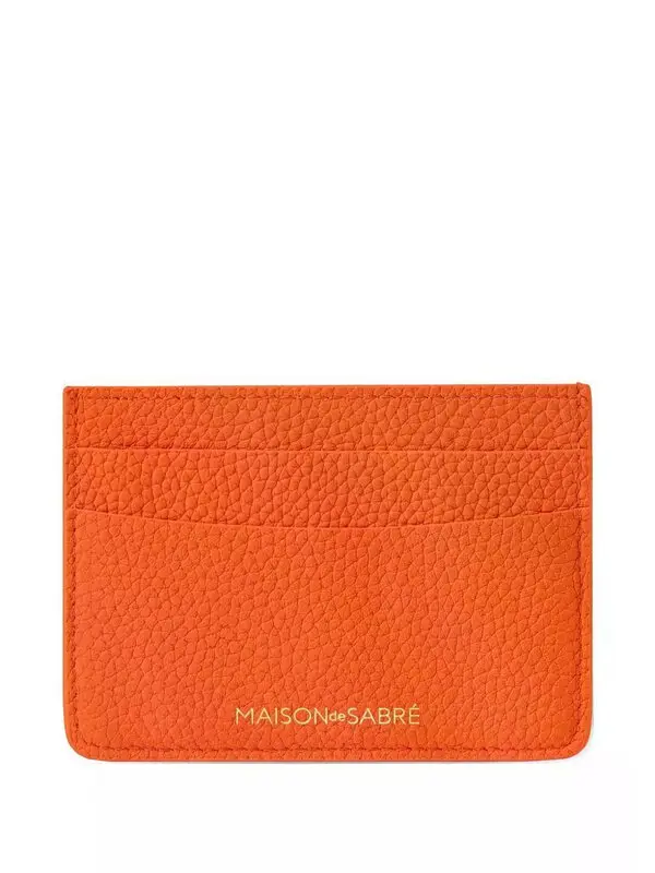 MAISON DE SABRE Leather Card Holder - Orange
