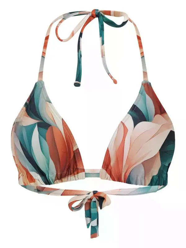 LYGIA & NANNY Iasmim Printed Bikini Top - Green