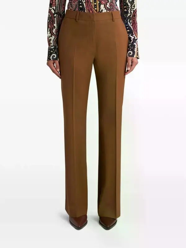 Etro Belt-loops Trousers - Brown