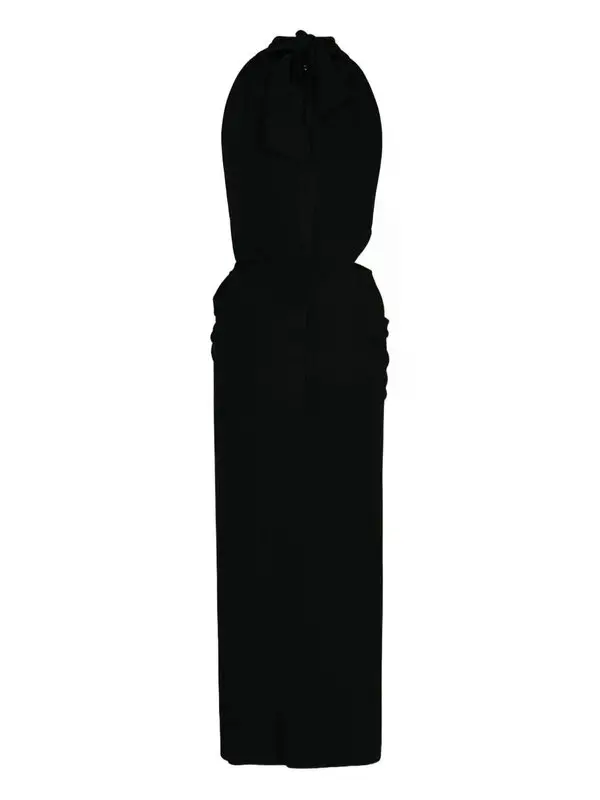 Johanna Ortiz Retro Draped Maxi Dress - Black