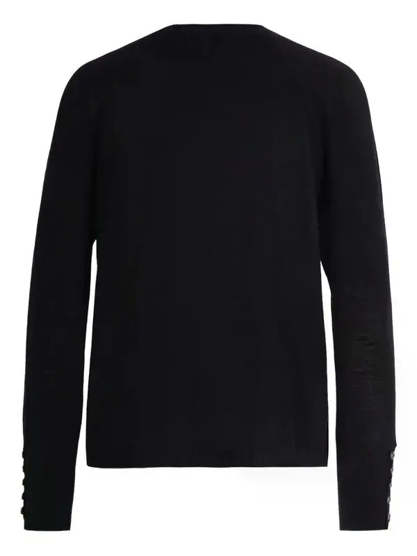 Alpha Studio Buttoned Merino Wool Sweater