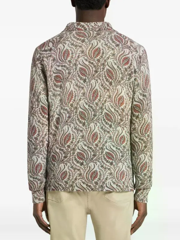 Etro Jacquard Foliage Motif Sweater