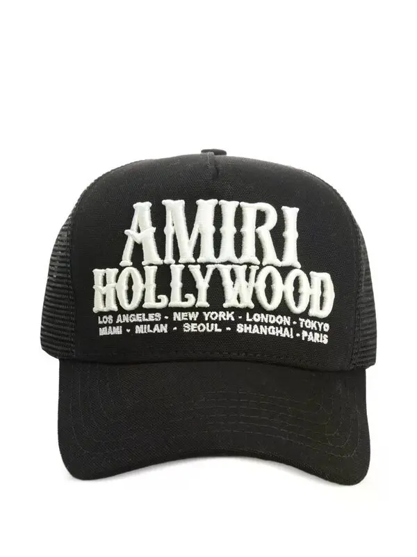Amiri Lettering Mesh Baseball Cap - Black